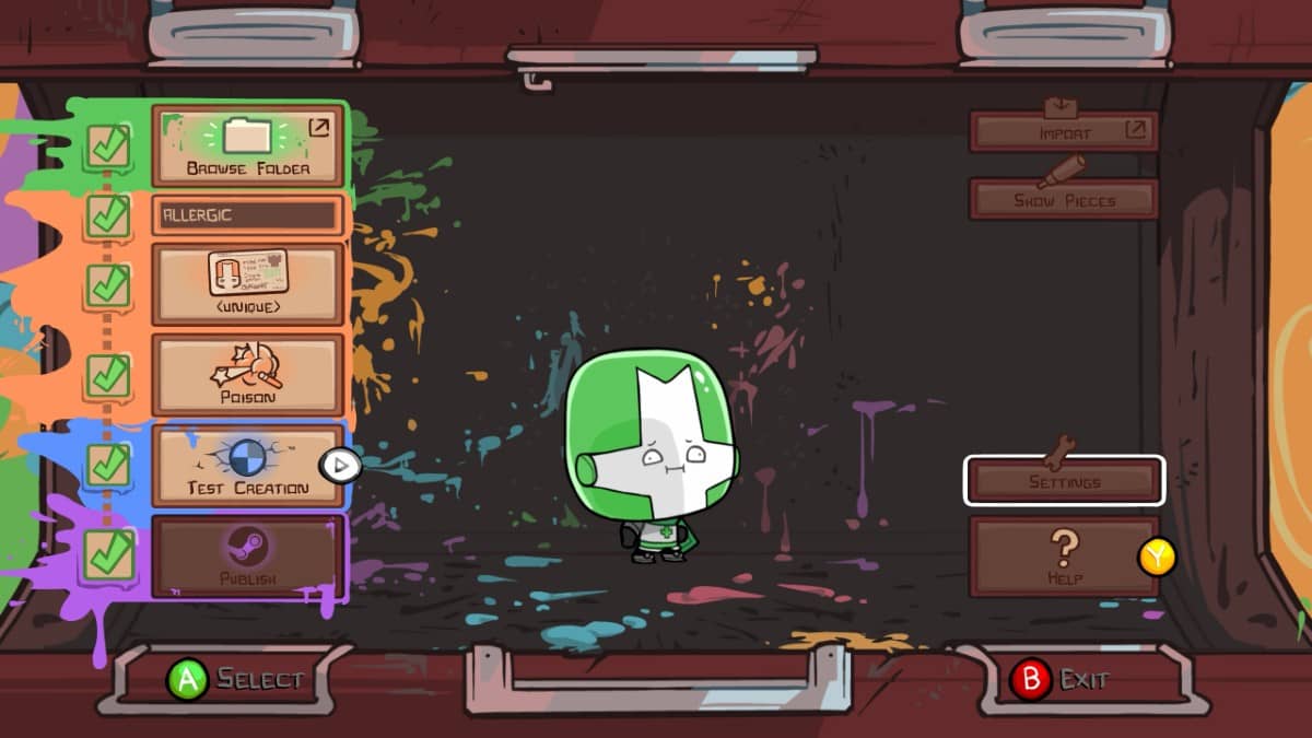 Castle Crashers - Painter Boss Paradise Lets You Paint Your Own Knightmare